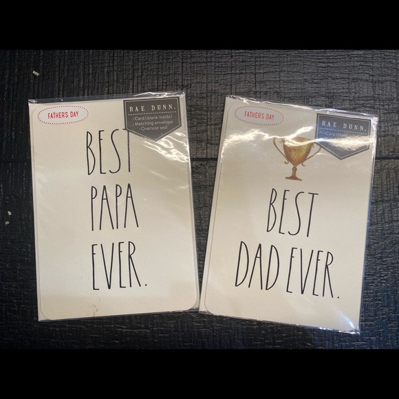 Rae Dunn | Other | Nwt 2 Rae Dunn Fathers Day Cards | Poshmark